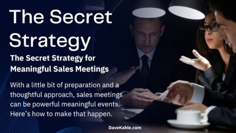 Secret Strategy for Effective Sales Meetings