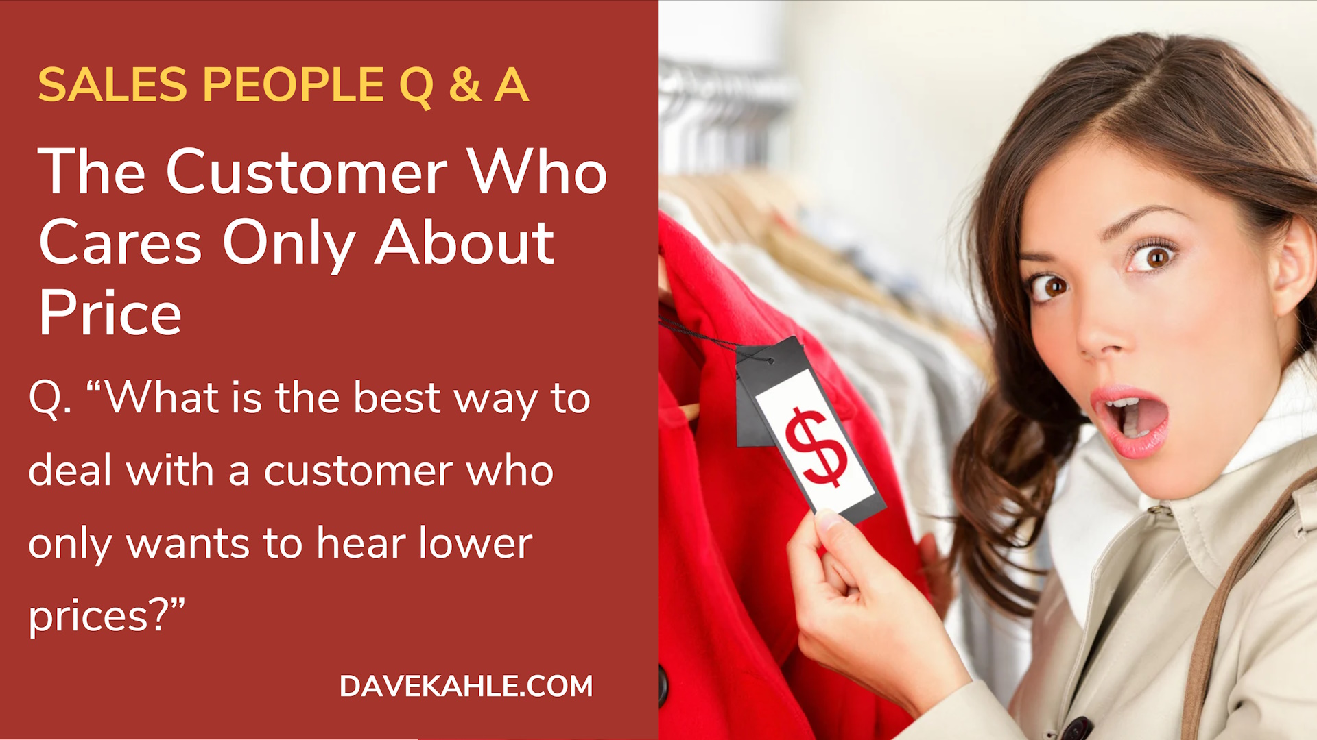 Handle Price-Only Buyers – Sales Q&A Tips